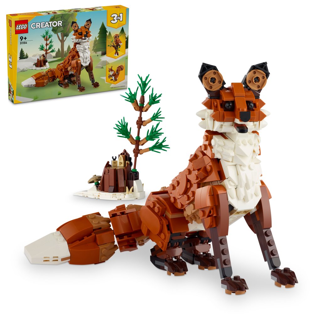 LEGO® Creator 3-en-1 31154 Les animaux de la forêt : Le renard roux ...