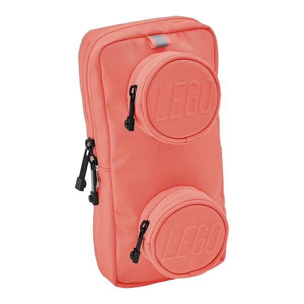 LEGO® Signature Brick 1x2 Sling Bag - couleur corail | KITSTORE.fr