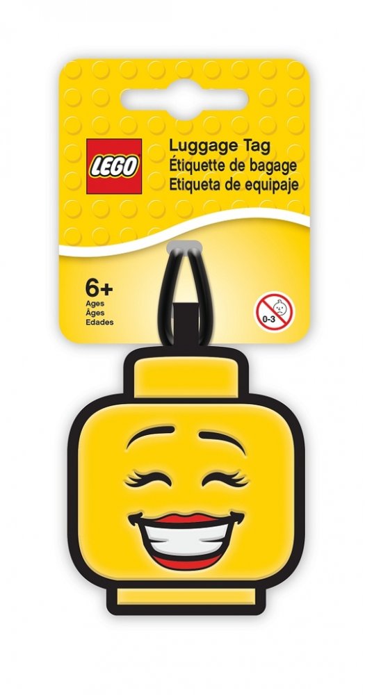 LEGO® Iconic Etiquette pour bagage - tête de fille | Kitstore.fr